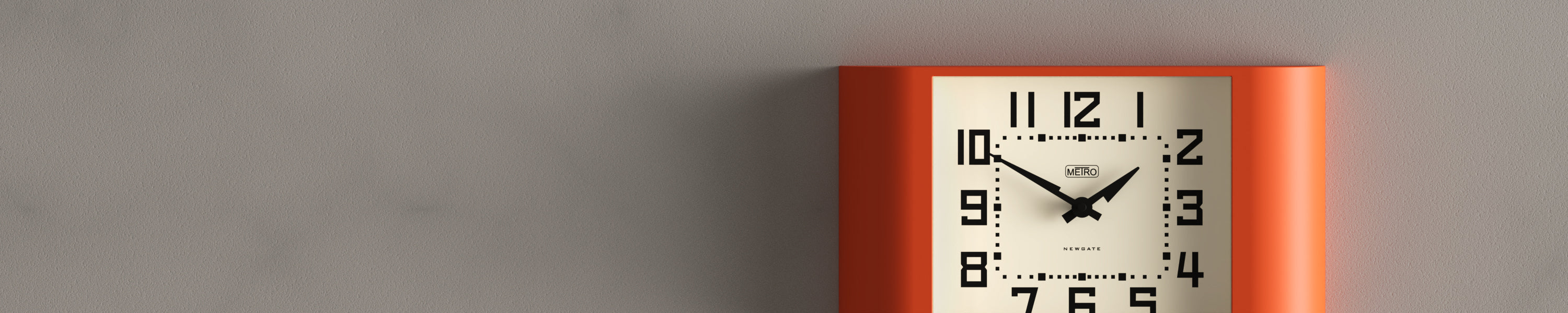 Orange Clocks - Orange Wall Clocks - Newgate World