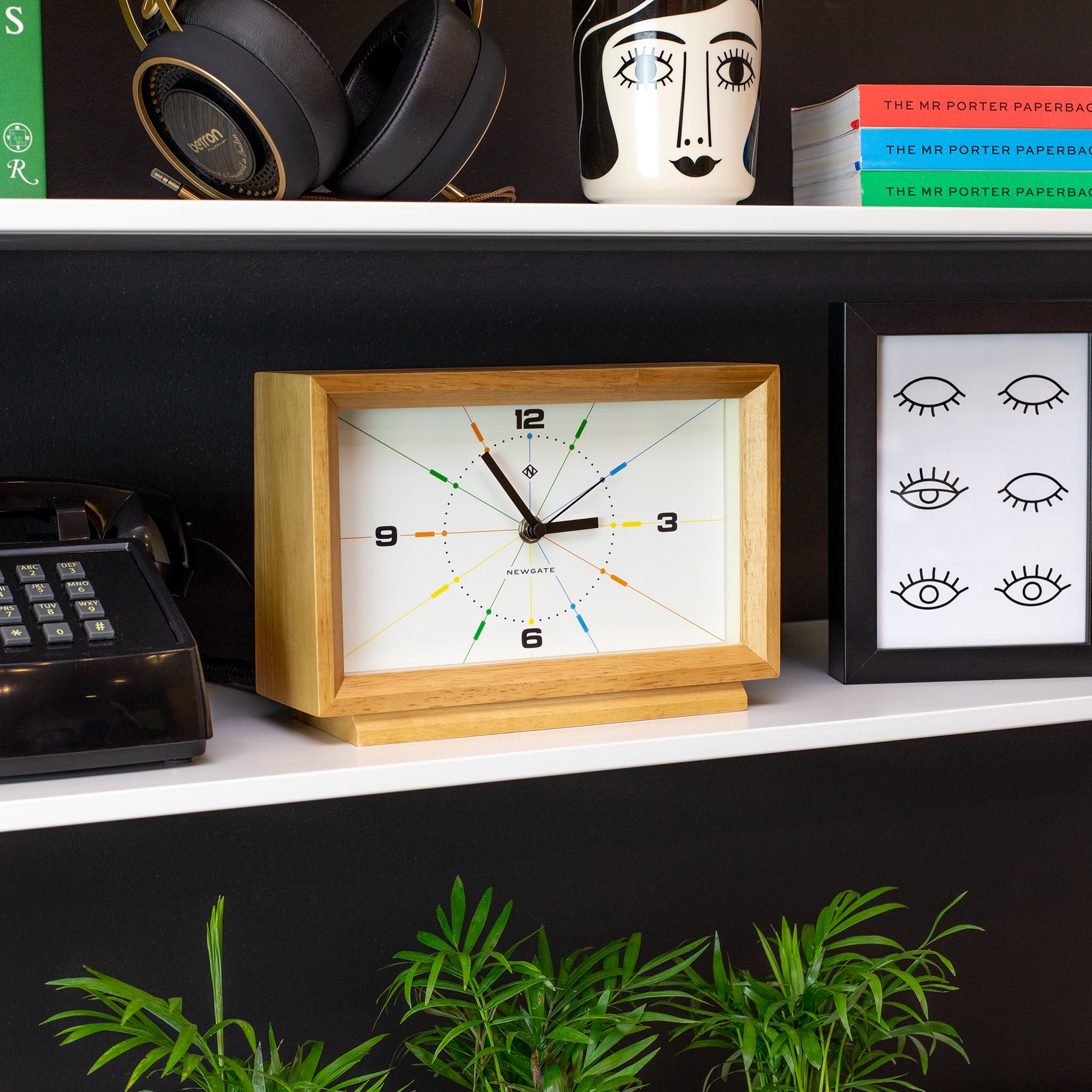 Oak Mantle Clocks Brixton Wall NEWGATE Hollywood Hills Mantel Clock ...