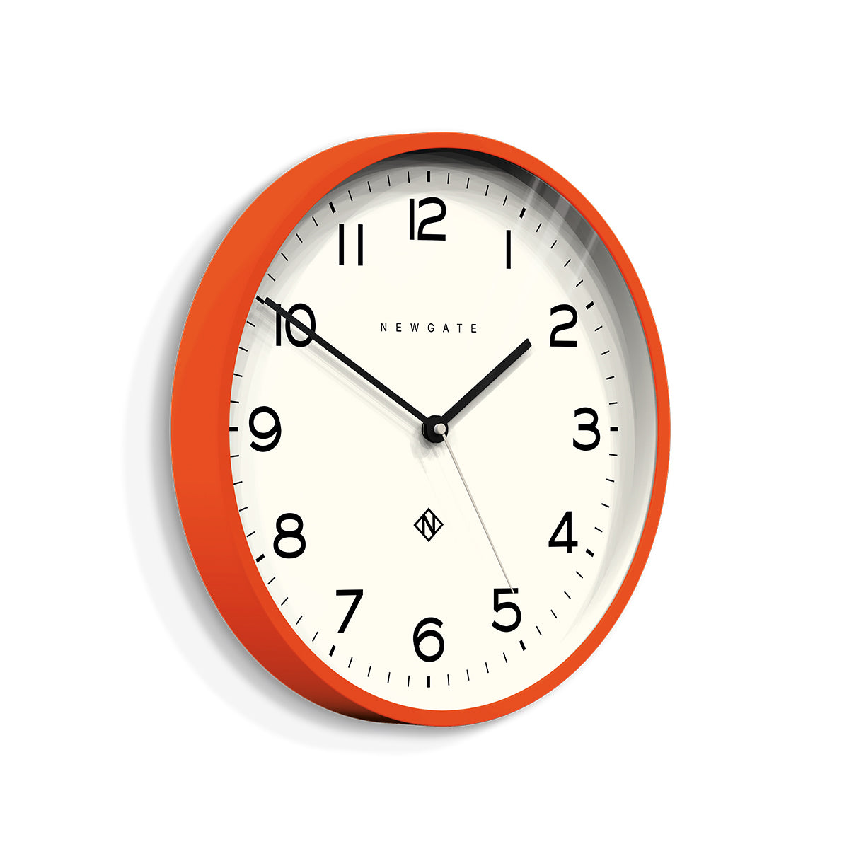 Modern Orange Kitchen Wall Clock | Bright Colour – Newgate World