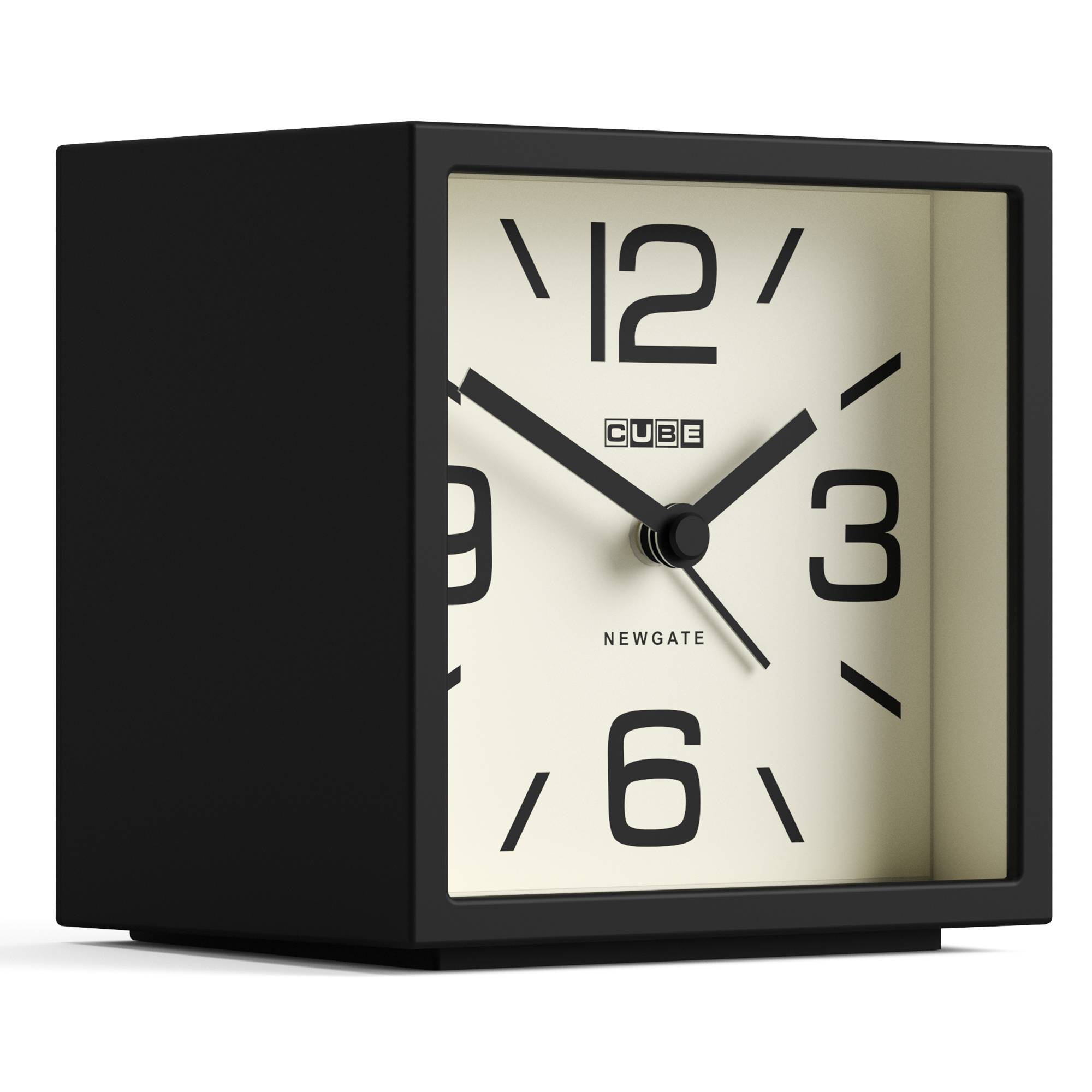 Newgate Cube alarm clock in black – Newgate World