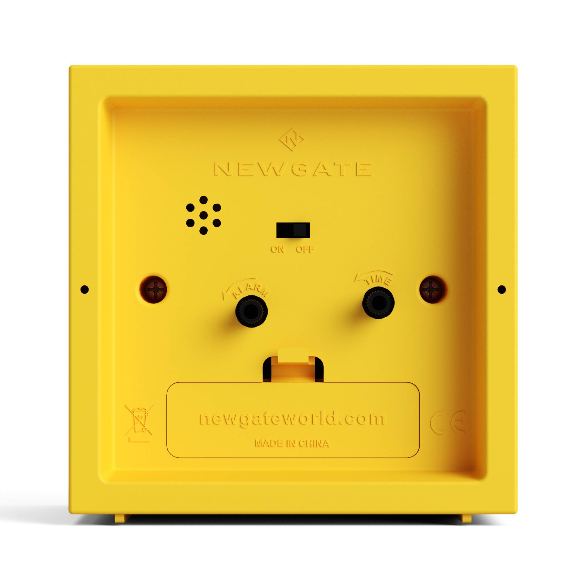 Newgate Cube alarm clock in yellow – Newgate World