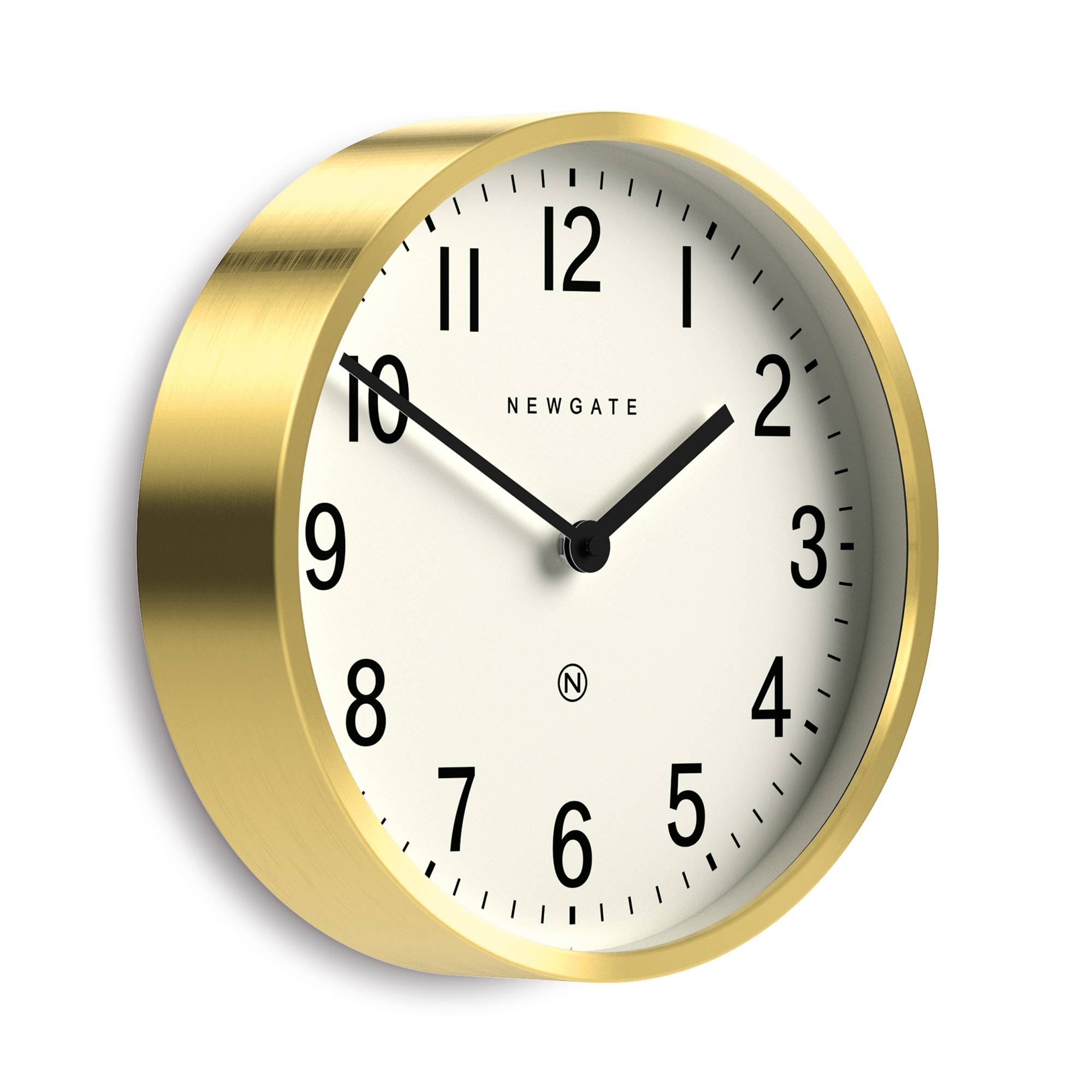 Newgate Master Edwards wall clock in brass – Newgate World