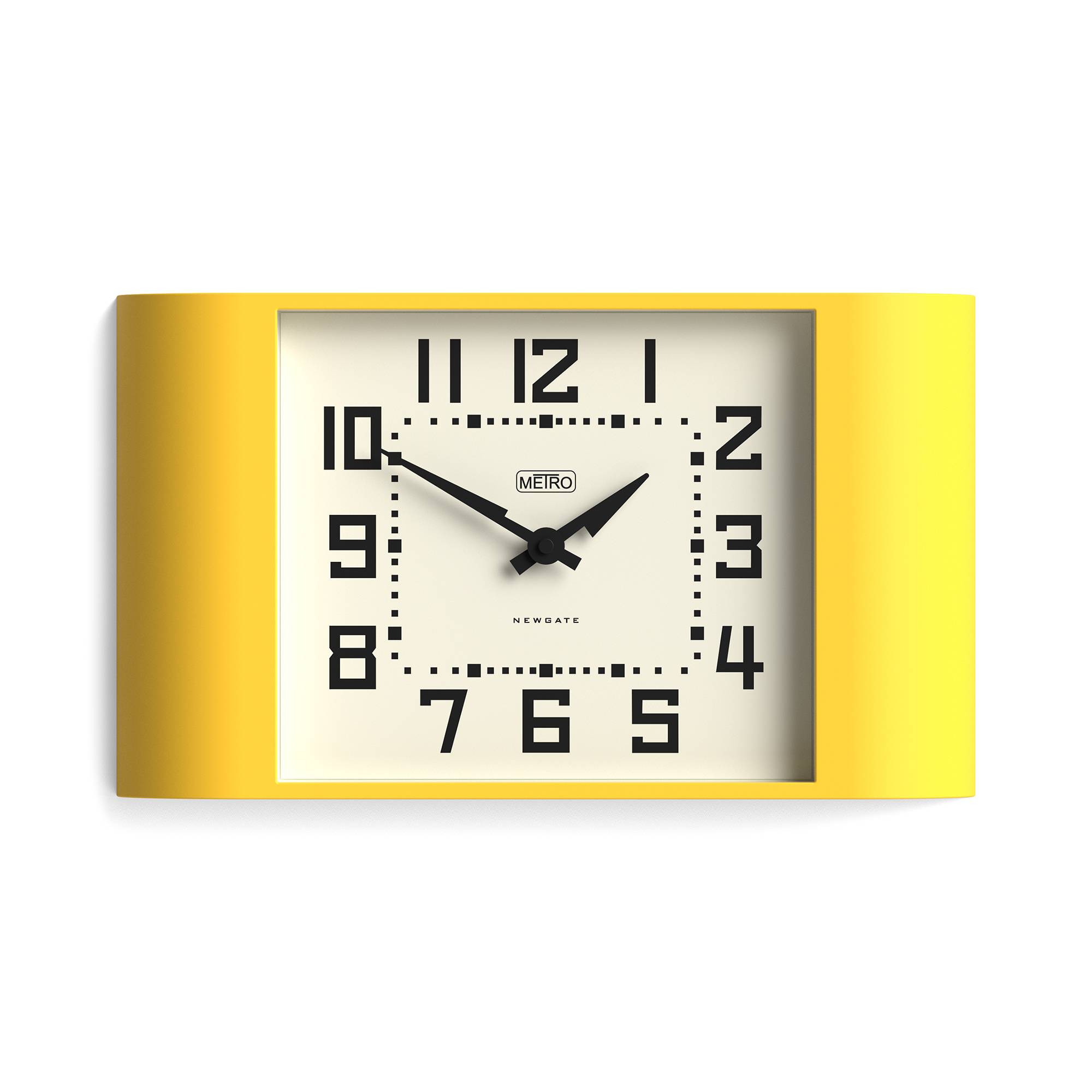Newgate Metro wall clock in yellow – Newgate World