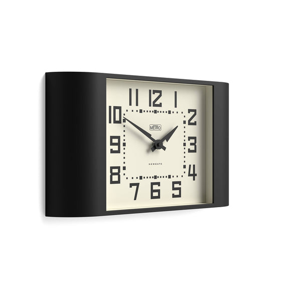 Newgate Metro wall clock in black – Newgate World