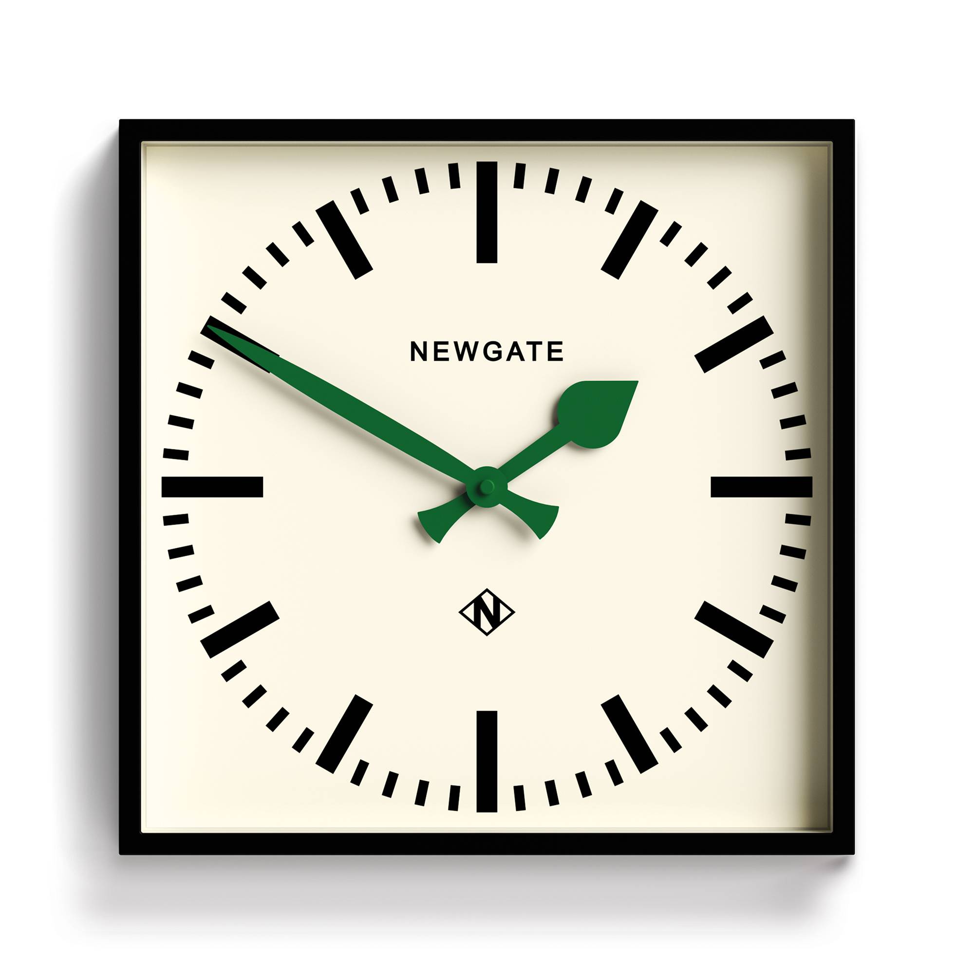Newgate Number Five Railway wall clock in black and green – Newgate World