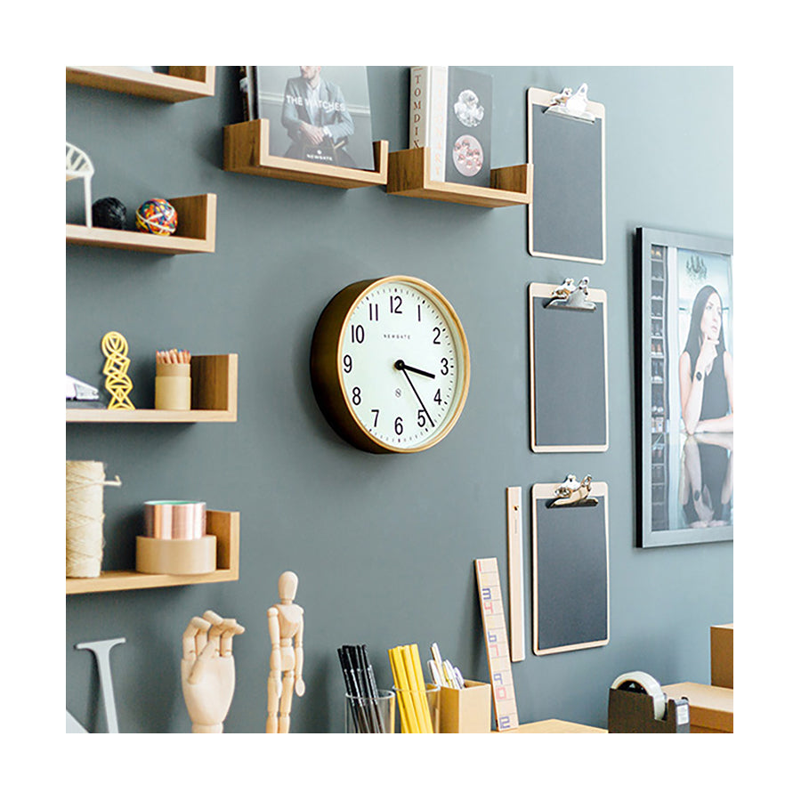 Newgate Master Edwards wall clock in brass – Newgate World