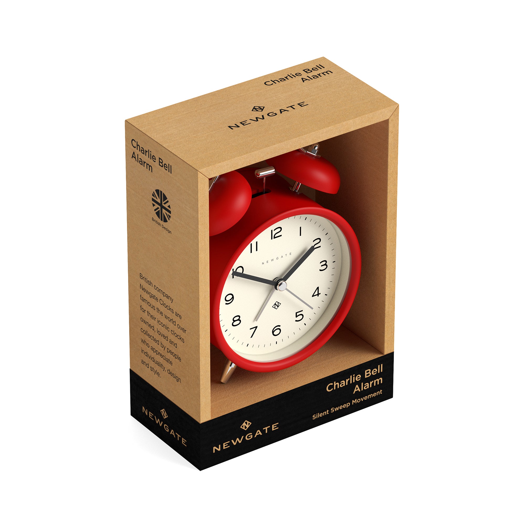 Newgate Echo alarm clock in red – Newgate World