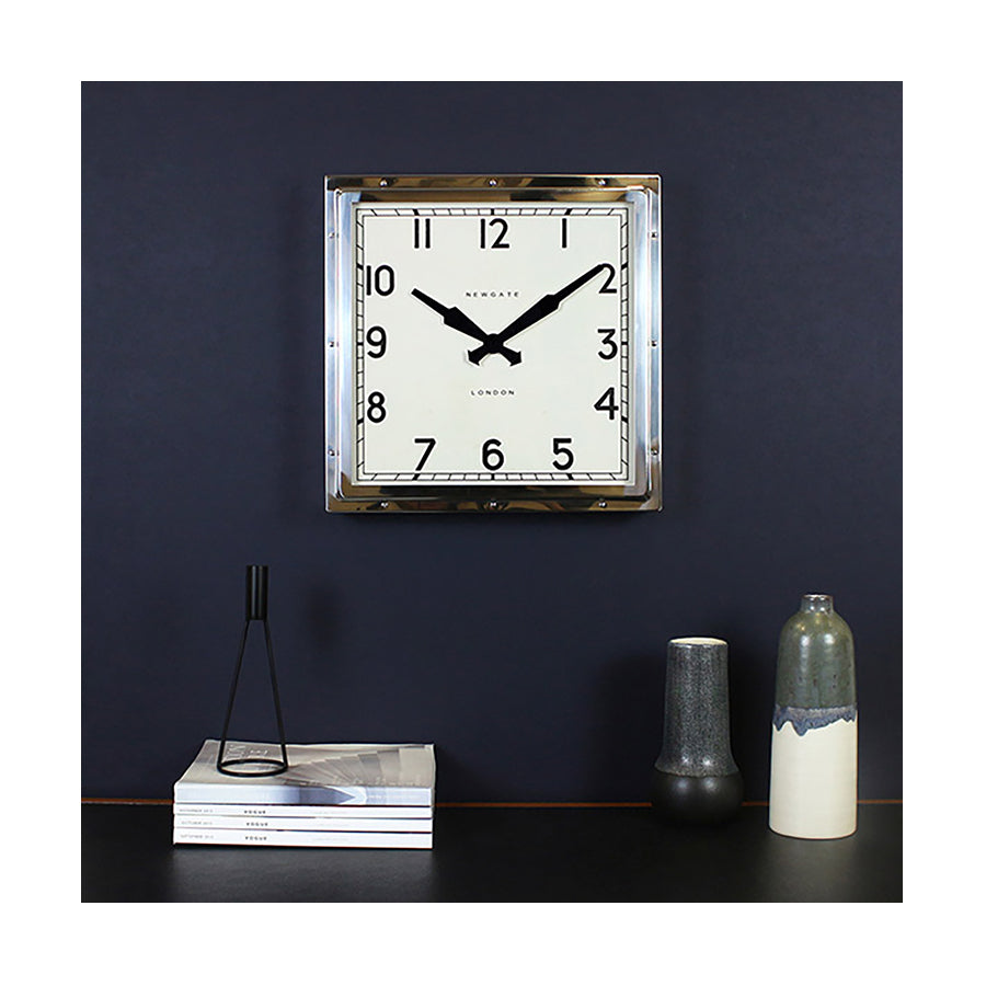 Newgate Quad wall clock in stainless steel – Newgate World