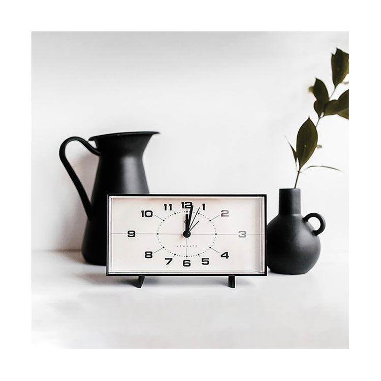 Newgate Wideboy alarm clock in black and cream – Newgate World