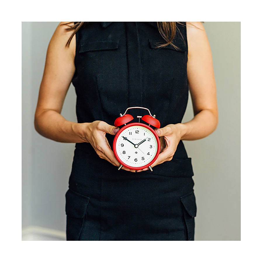 Newgate Echo alarm clock in red – Newgate World