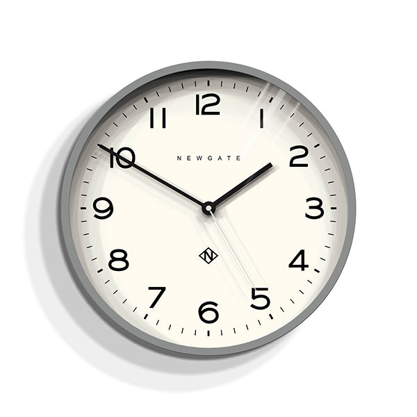 Newgate Echo Number Three wall clock in grey – Newgate World