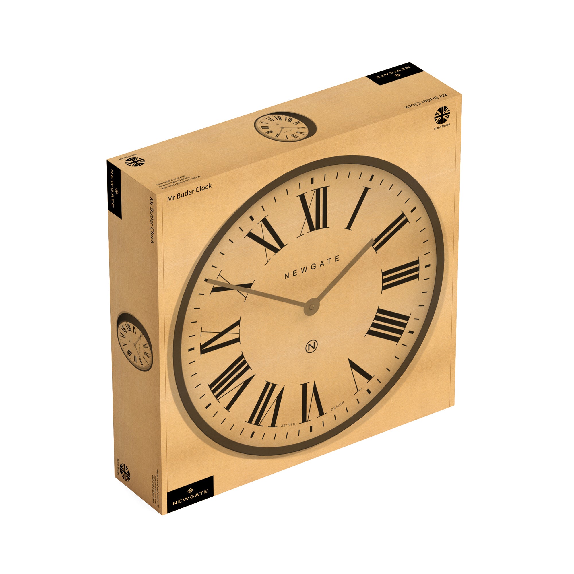 Newgate Mr Butler wall clock in grey and cream – Newgate World