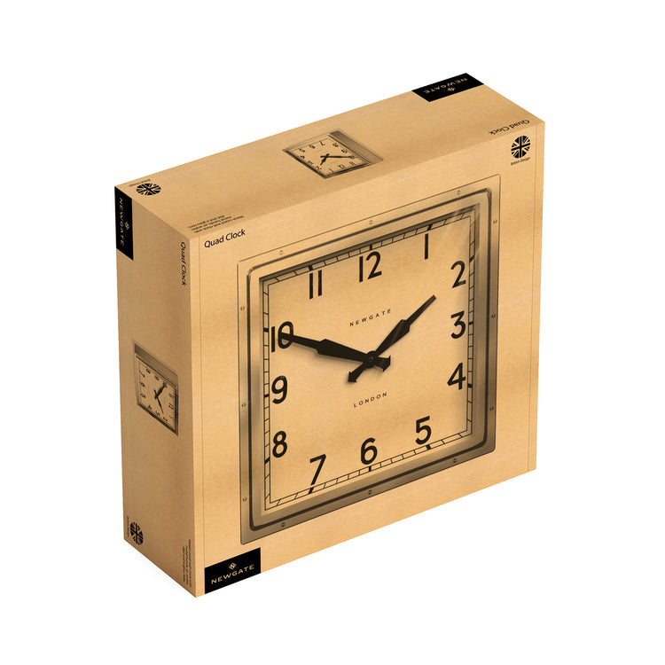 Newgate Quad wall clock in stainless steel – Newgate World