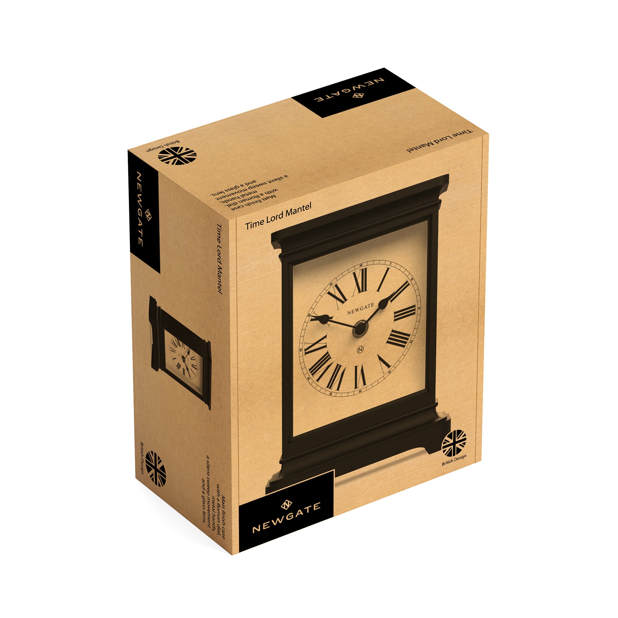 Newgate Time Lord mantel clock in black – Newgate World